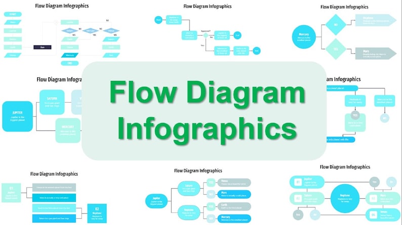 Infographics- Flow Diagram Slides Template - Etsy