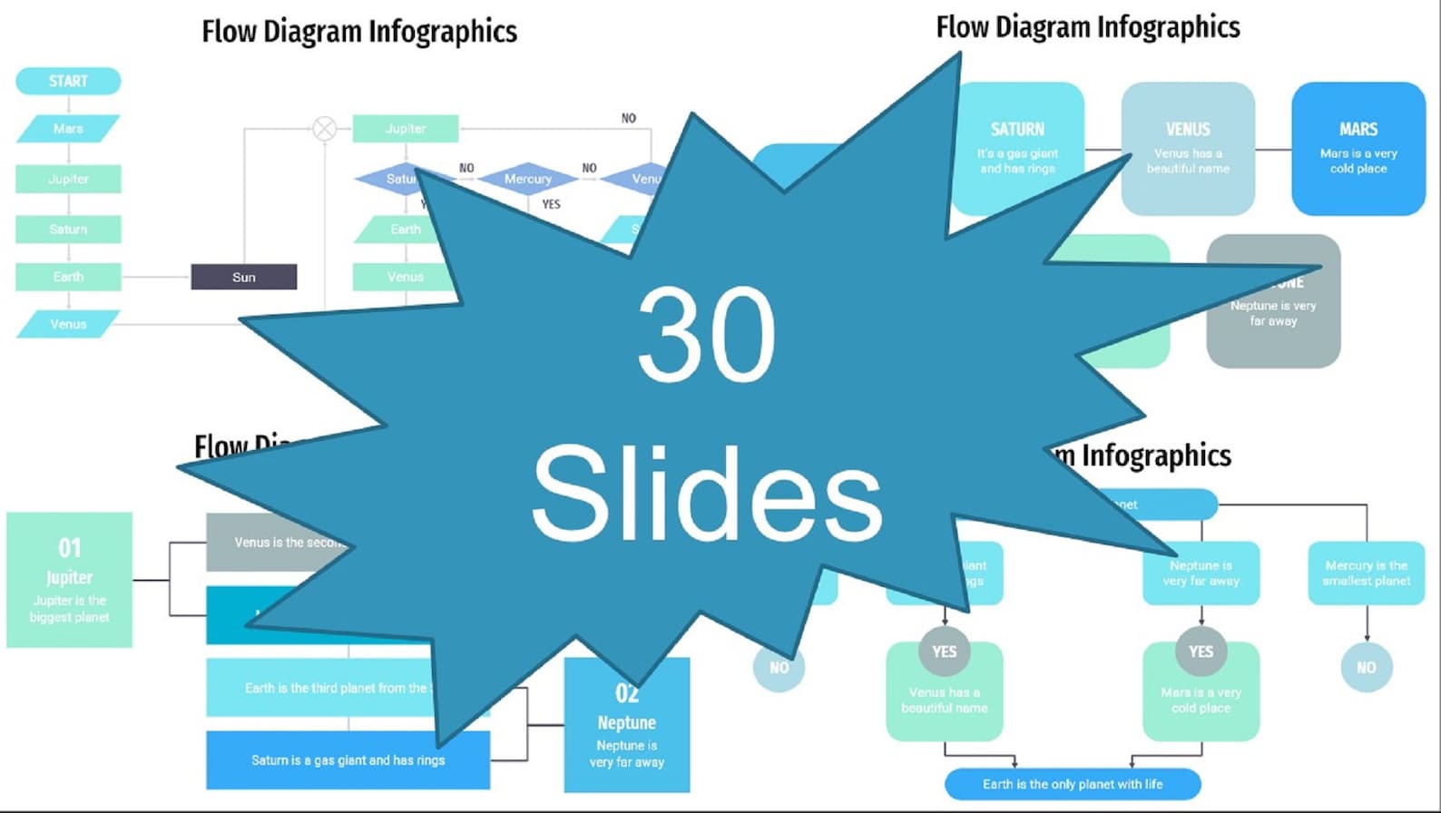 Infographics- Flow Diagram Slides Template - Etsy