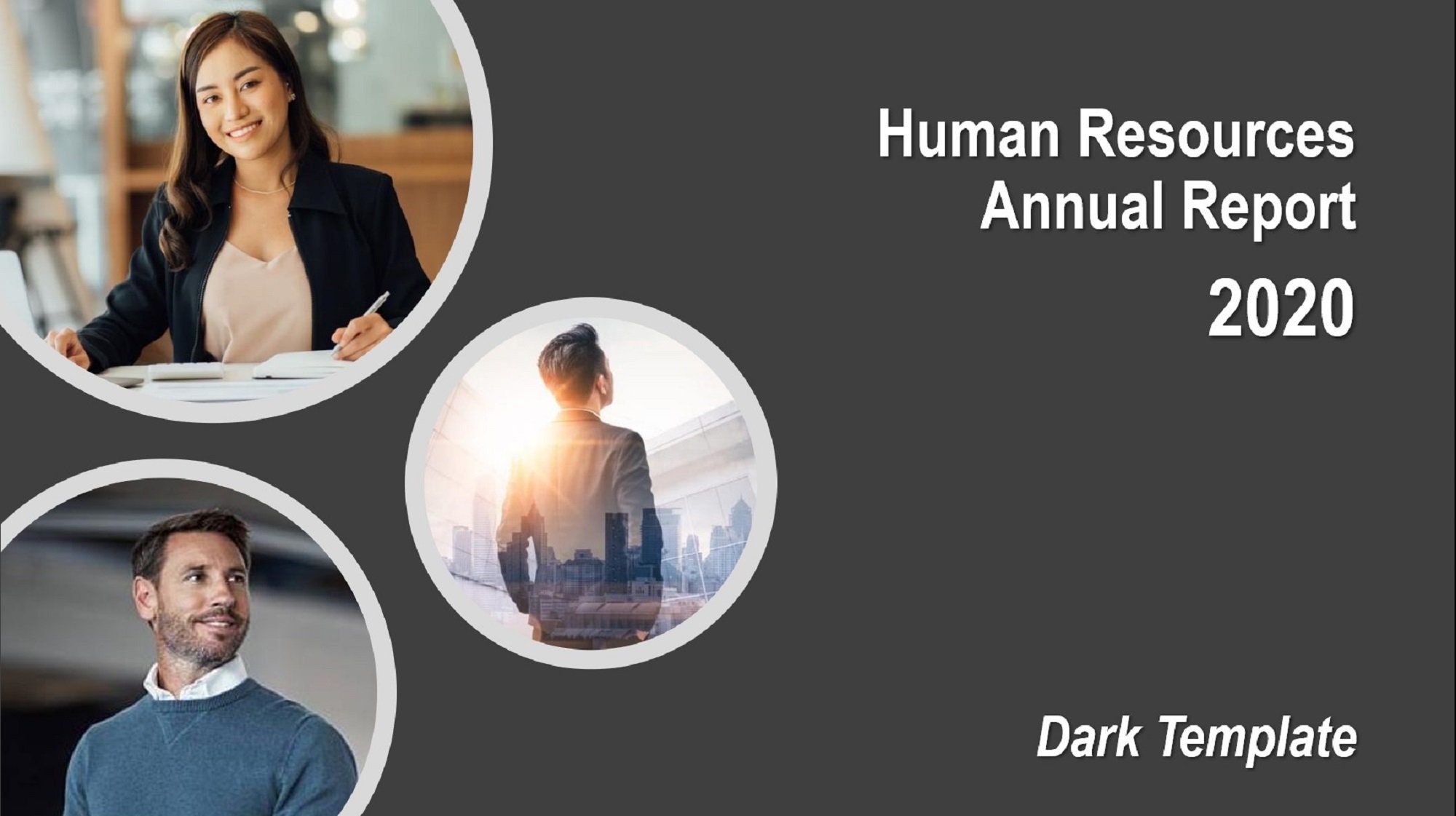 HR Report Powerpoint Template, Editable Annual Presentation - Etsy