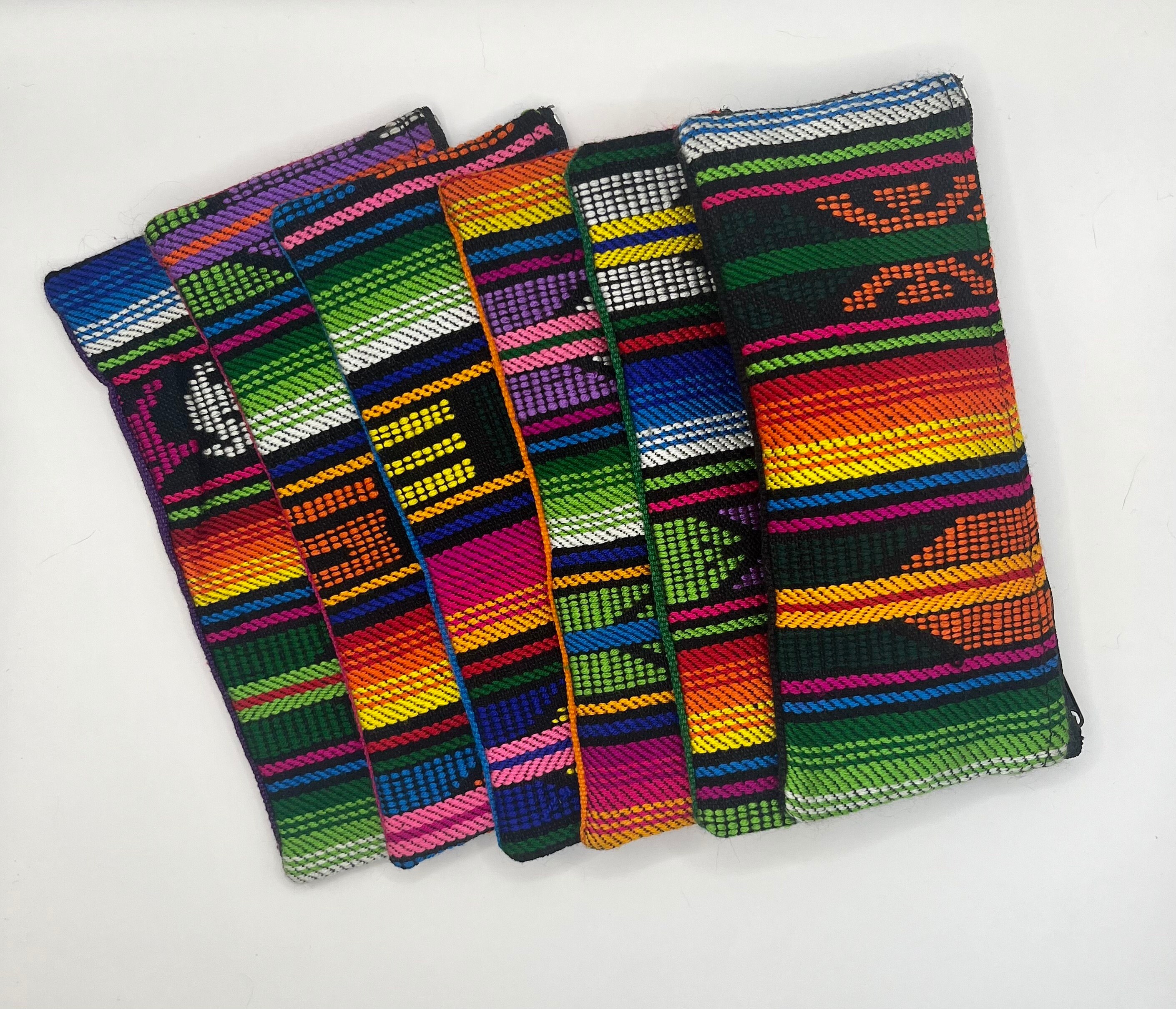 Set of 6 Colorful Guatemalan Fair Trade Handwoven Coin Purse, Change ...
