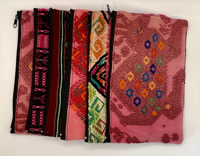 Set of 6 Colorful Guatemalan Fair Trade Handwoven Coin Purse, Change ...