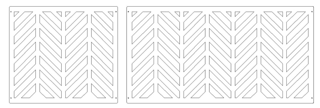 Arrow Geometric Metal Railing Insert - Etsy