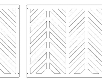 Geometric Railing Insert DXF File - Etsy UK