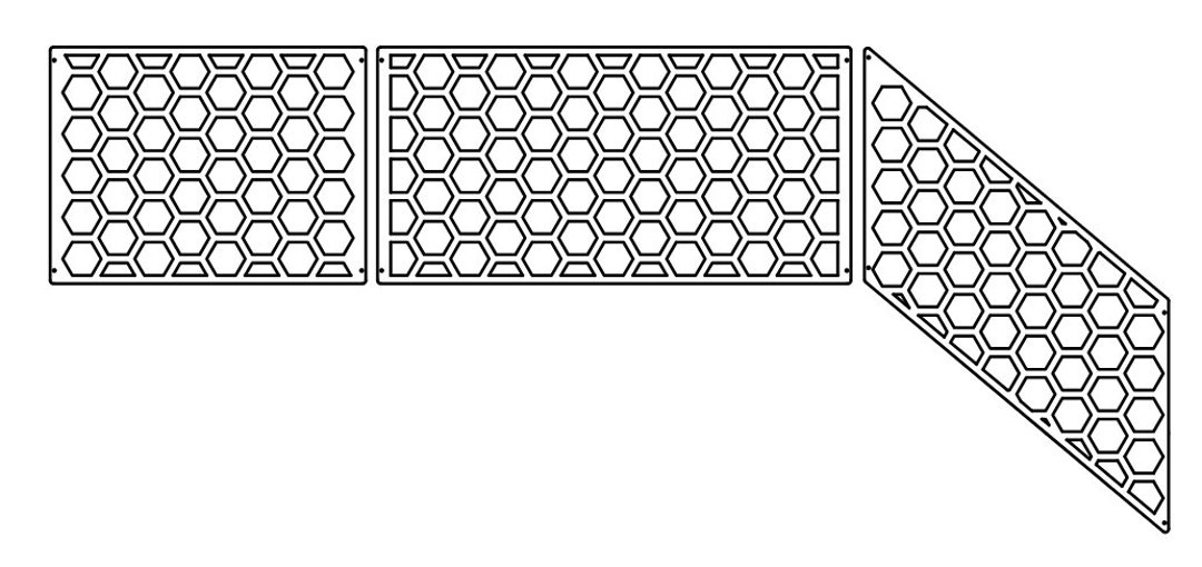 Hexagon Metal Railing Insert DXF File - Etsy