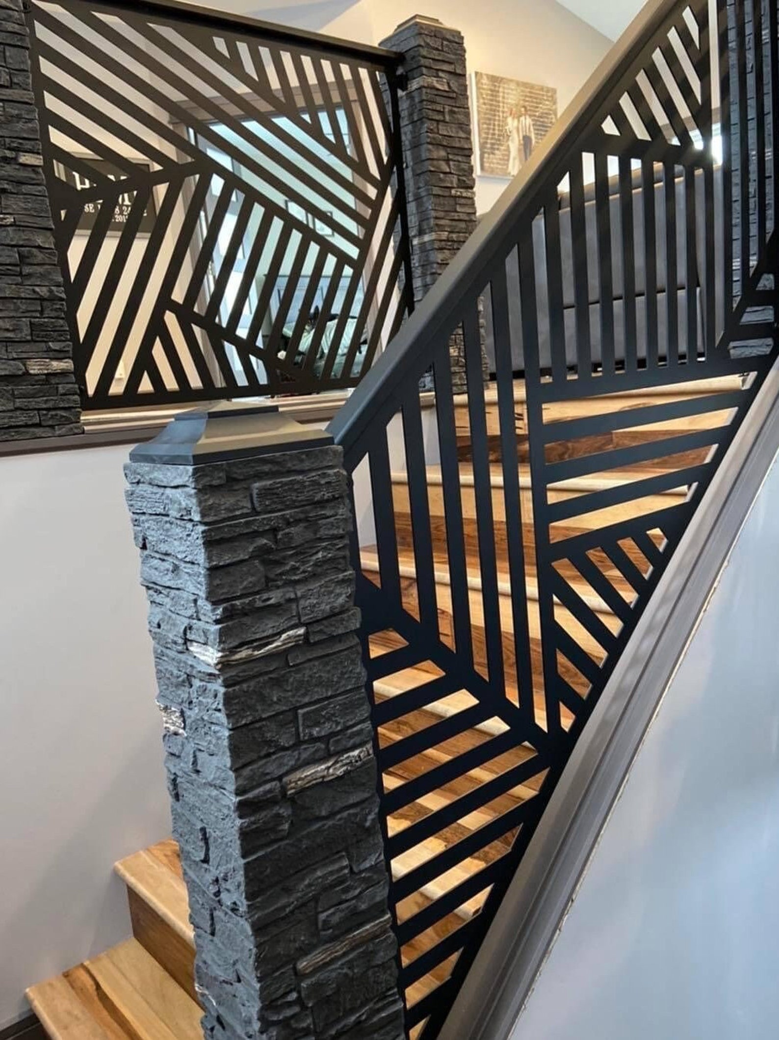 Geometric Railing Insert DXF File - Etsy