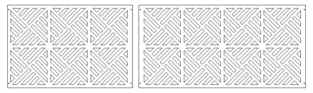 Prism Geometric Metal Railing Insert DXF File - Etsy