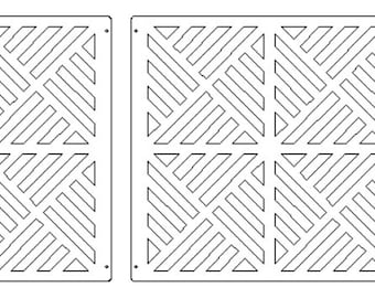 Geometric Railing Insert DXF File - Etsy