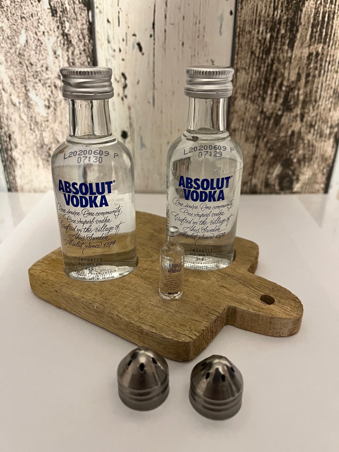 Absolut Vodka Mini as a Salt and Pepper Shaker - Etsy