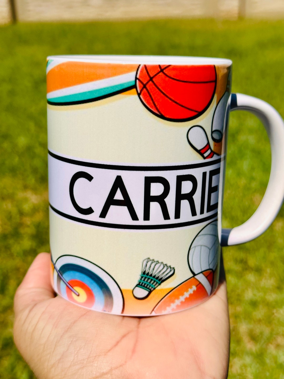 Personalized Sports Mugs: Custom Ceramic Coffee Cups With Name for ...