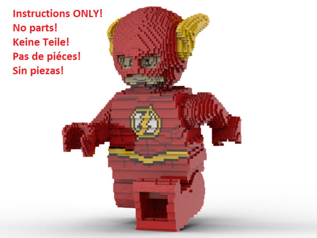 LEGO Flash Statue Building Instruction INSTRUCTIONS ONLY No Bricks - Etsy