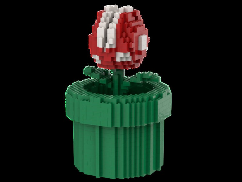 LEGO Super Mario Piranha Flower Like Statue Building Instruction ...