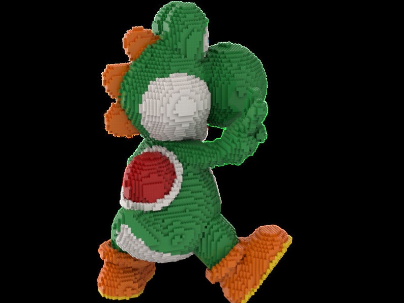 LEGO Yoshi Like Statue Building Instruction - Super Mario INSTRUCTIONS ...