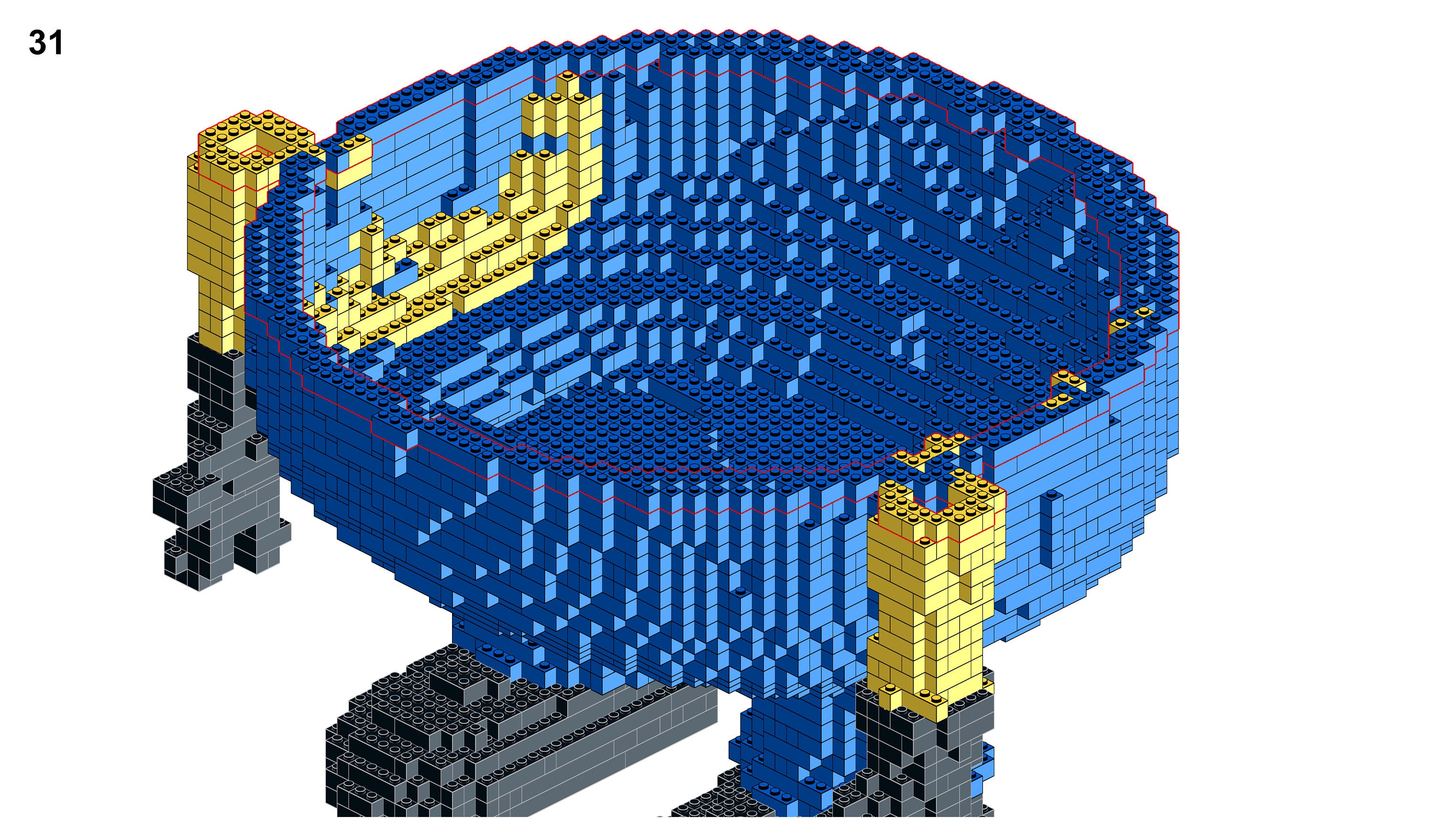 LEGO Stuart the Minion Like Statue Building Instructions - INSTRUCTIONS ...