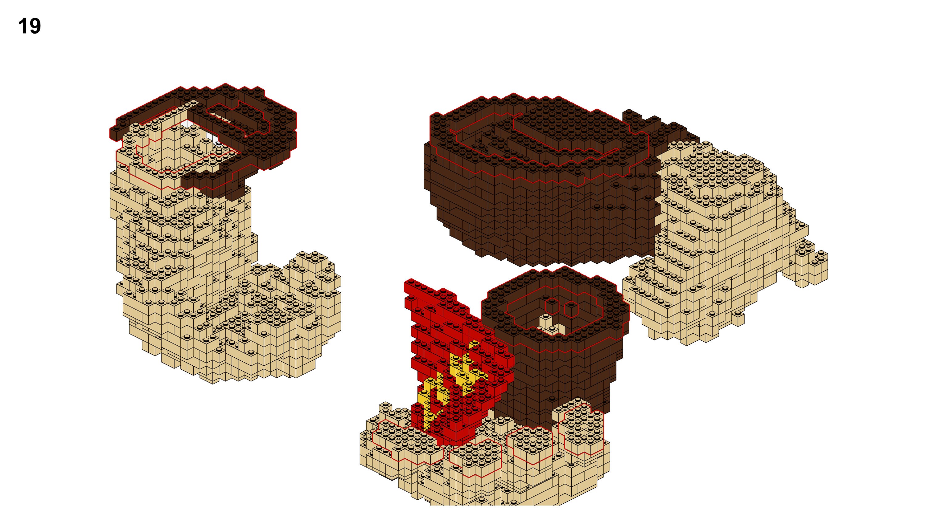 LEGO Donkey Kong Statue Building Instruction INSTRUCTIONS ONLY No ...