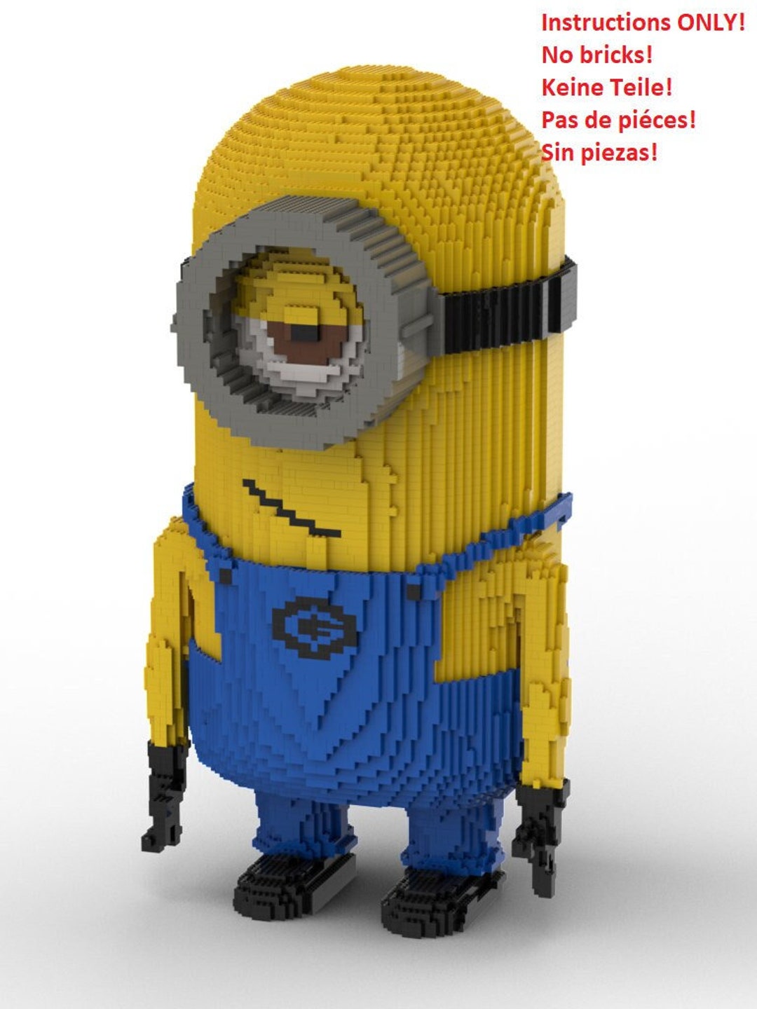 LEGO Stuart the Minion Like Statue Building Instructions - INSTRUCTIONS ...