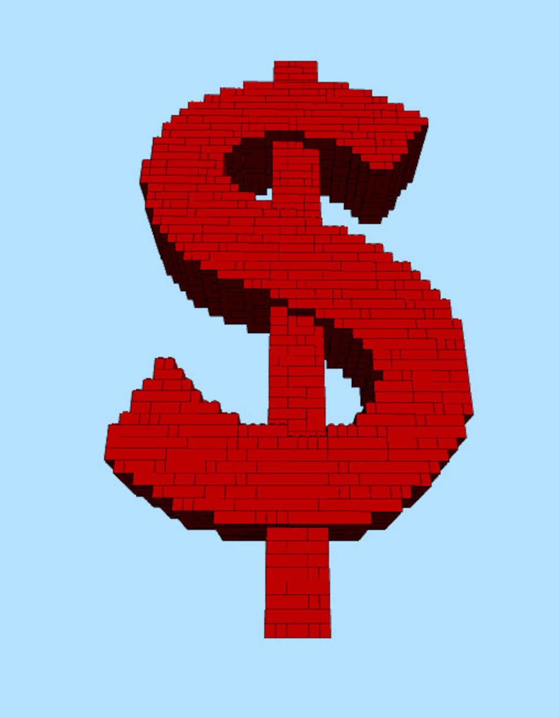 LEGO Dollar Sign Statue Building Instruction INSTRUCTIONS ONLY No ...