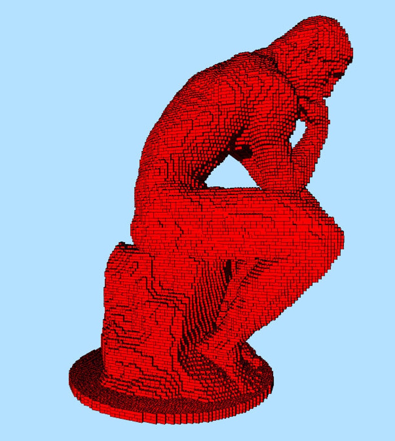 LEGO the Thinker Sculpture Building Instruction INSTRUCTIONS ONLY No ...