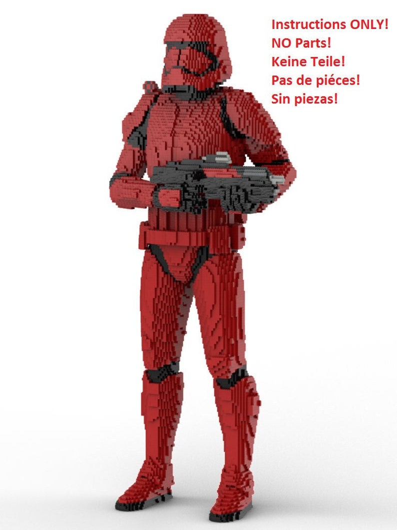LEGO Sith Trooper Statue Building Instructions INSTRUCTIONS ONLY No ...