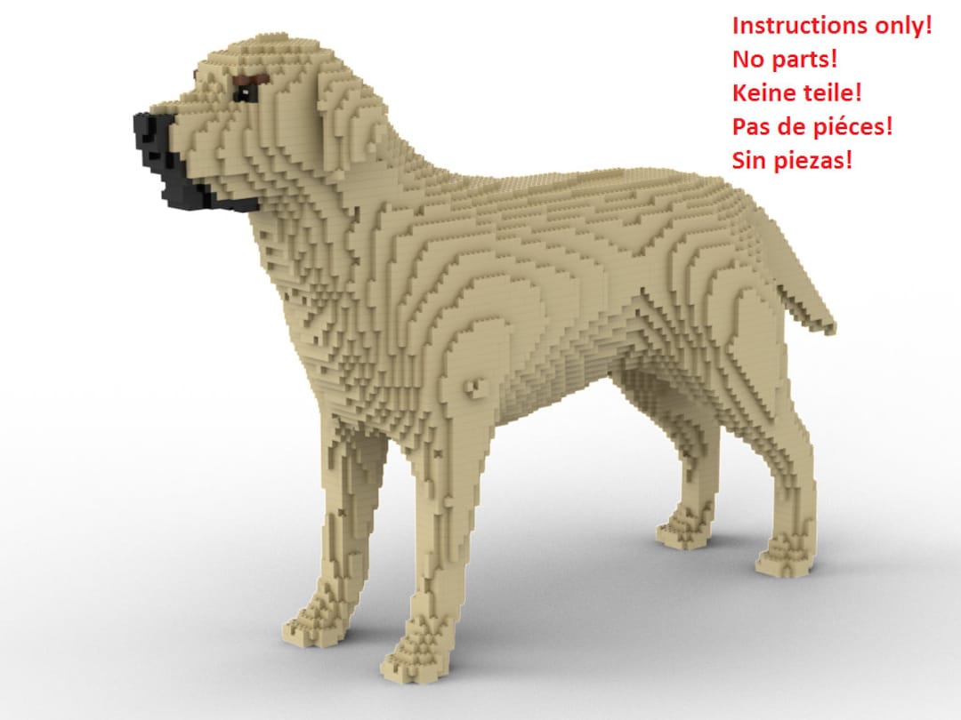 LEGO Labrador Statue Building Instruction Instructions Only No Parts - Etsy