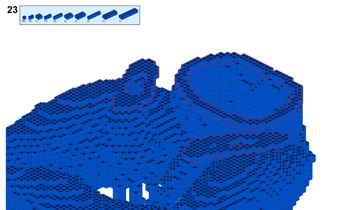 LEGO Sitting Man Statue Building Instructions INSTRUCTIONS ONLY No ...