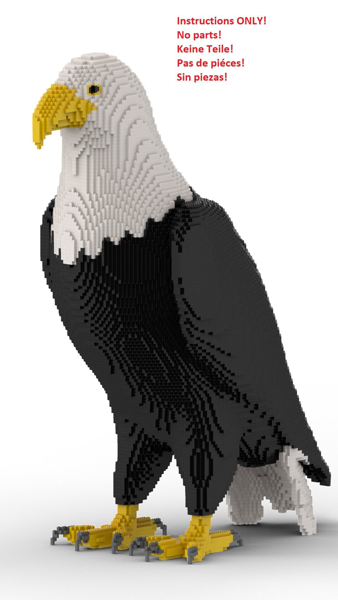 LEGO American Eagle Statue Building Instructions Instructions Only No ...