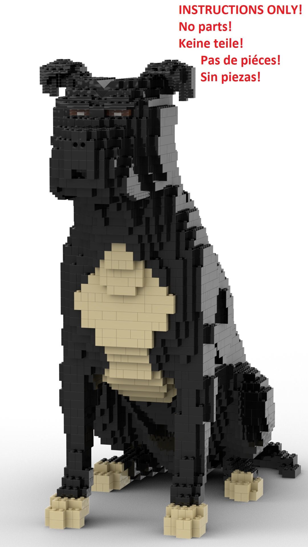 LEGO Pitbull Statue Building Instructions - Instructions Only No Bricks ...