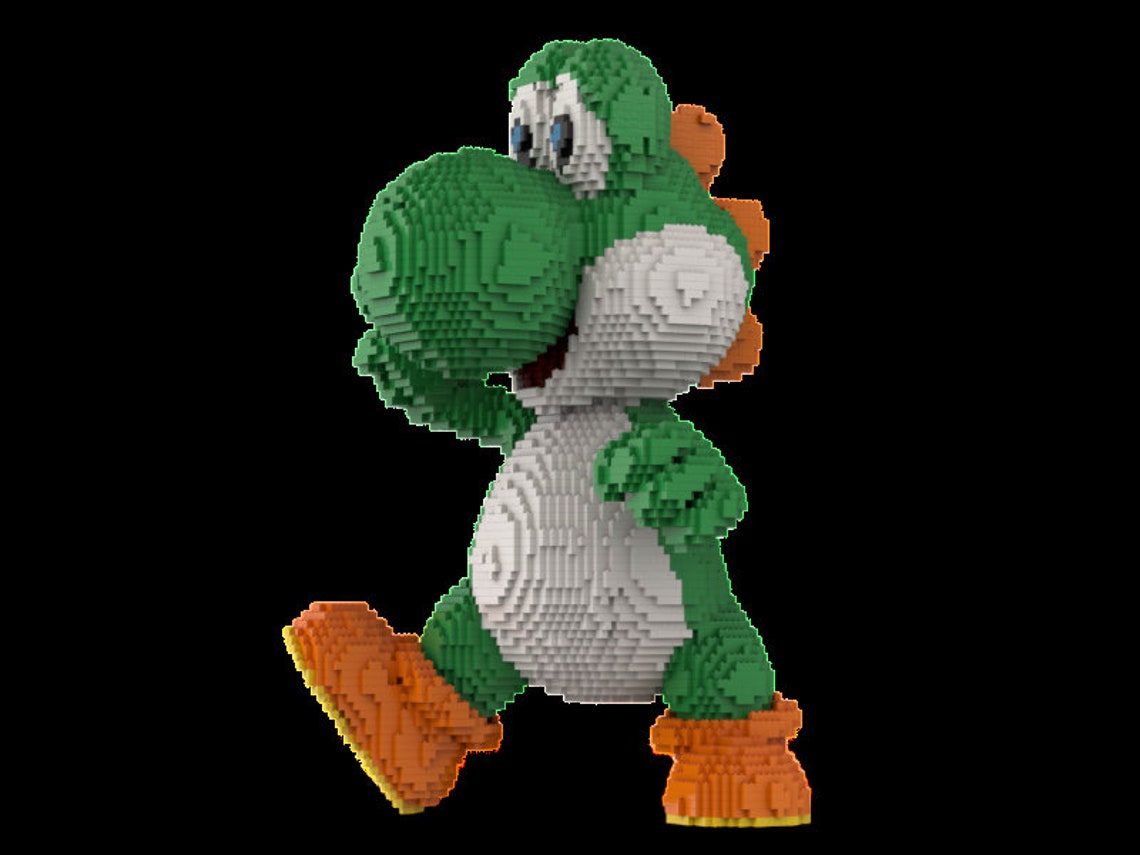 LEGO Yoshi Like Statue Building Instruction - Super Mario INSTRUCTIONS ...