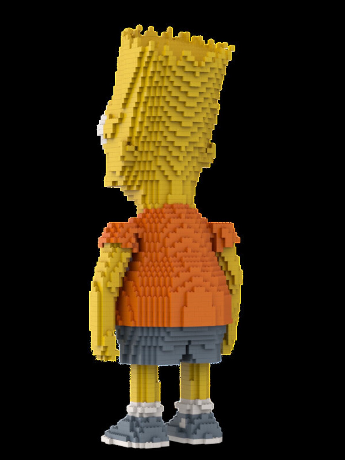 LEGO Bart Simpson Statue Building Instruction INSTRUCTIONS ONLY No ...