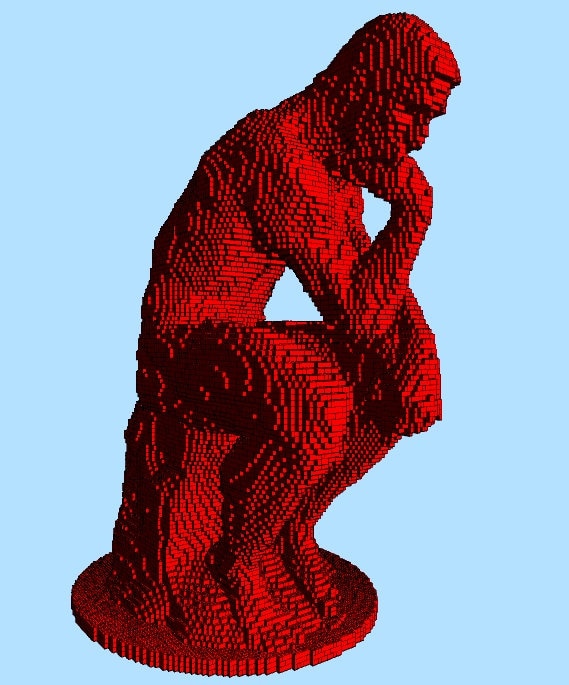 LEGO the Thinker Sculpture Building Instruction INSTRUCTIONS ONLY No ...