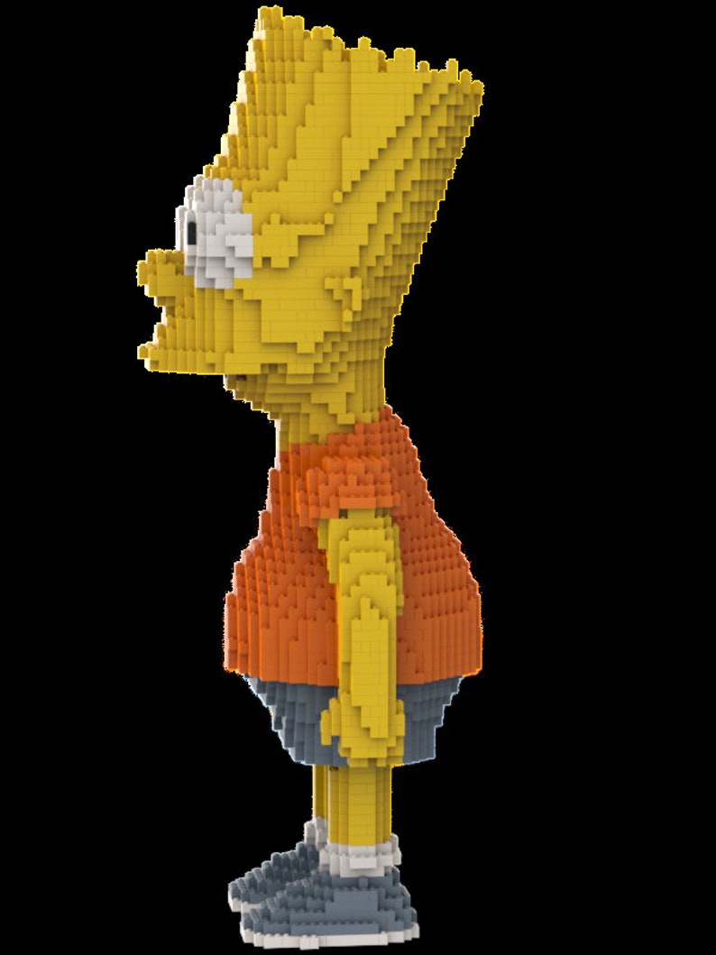 LEGO Bart Simpson Statue Building Instruction INSTRUCTIONS ONLY No ...