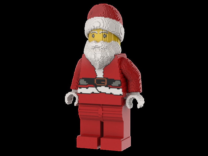 LEGO Santa Claus Statue Building Instruction INSTRUCTIONS ONLY No ...