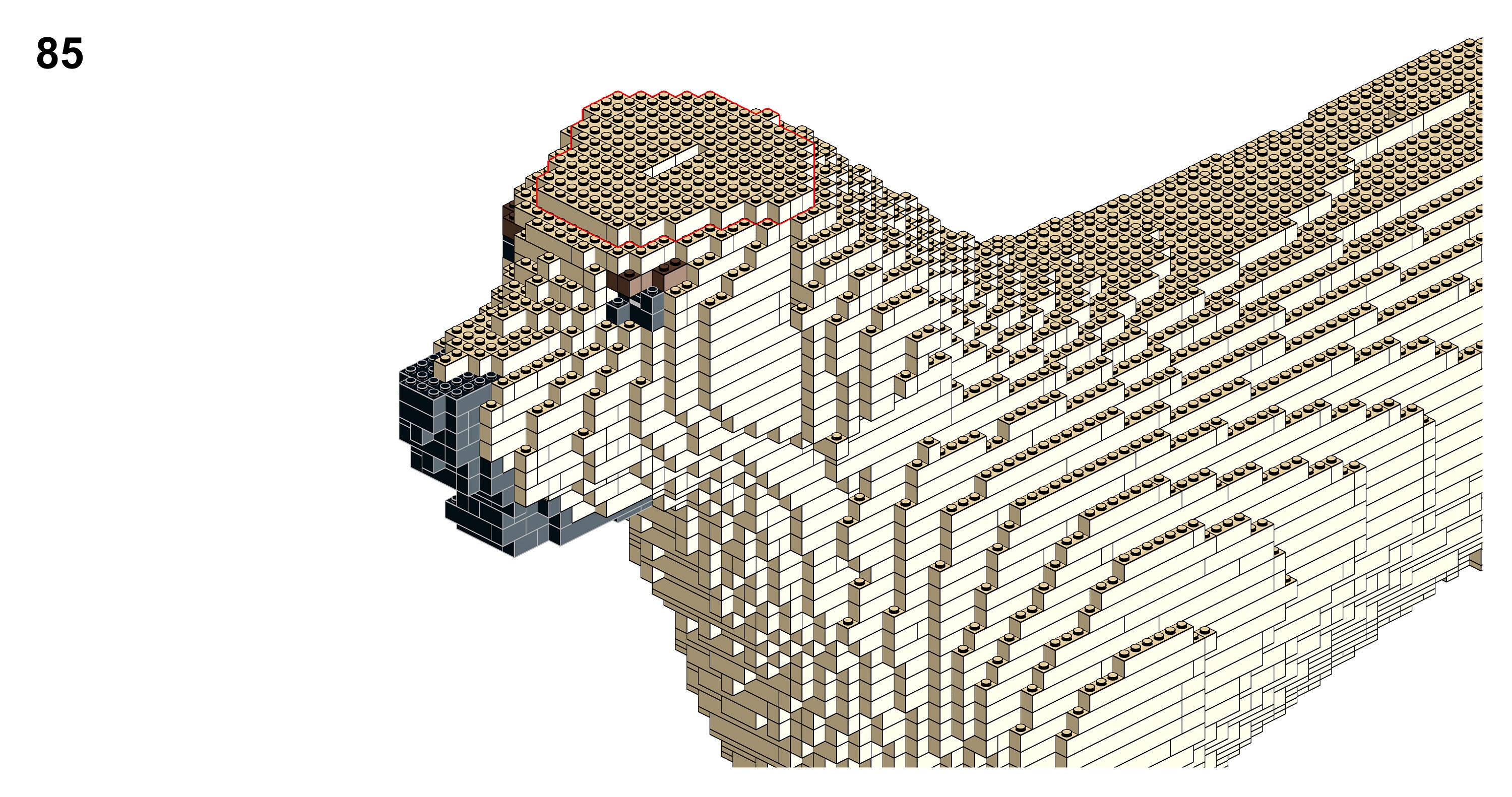 LEGO Labrador Statue Building Instruction Instructions Only No Parts - Etsy