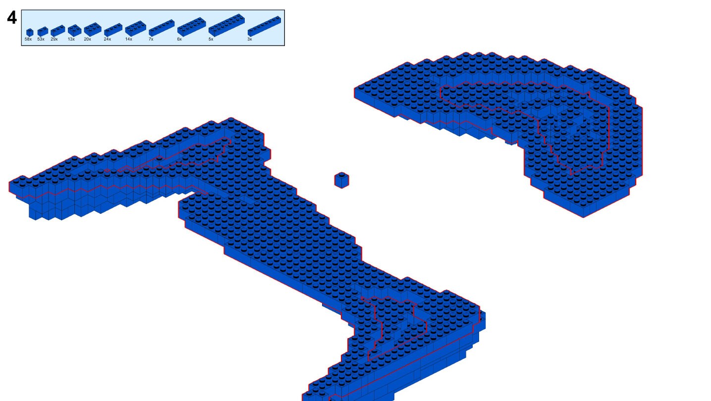 LEGO Sitting Man Statue Building Instructions INSTRUCTIONS ONLY No ...