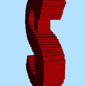 LEGO Dollar Sign Statue Building Instruction INSTRUCTIONS ONLY No ...