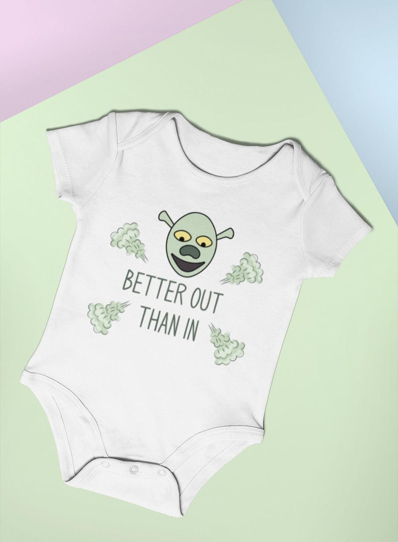Funny Baby Gift, Funny Baby Grow, Shrek Baby Gift, Baby Boy Gift, Baby ...