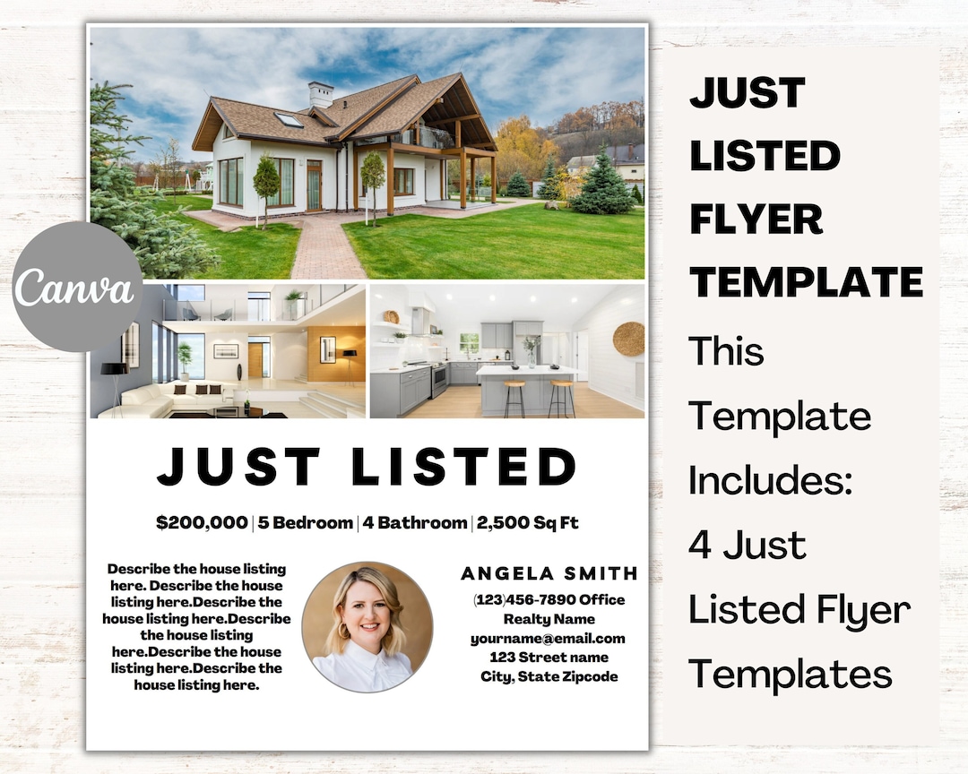 Just Listed Flyer, Real Estate Just Listed Flyer Template, Real Estate ...