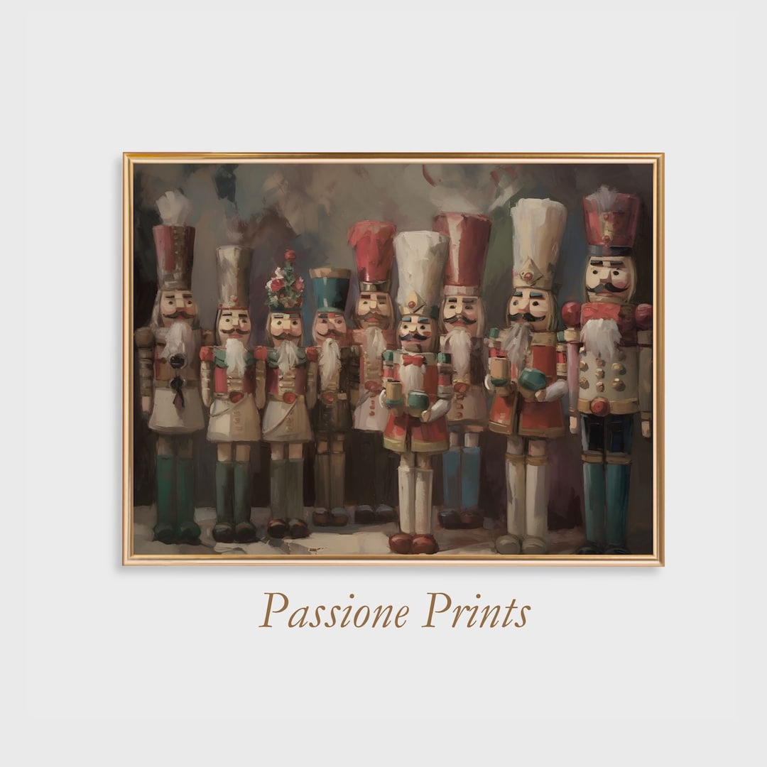 Nutcracker Soldiers Printable | Festive Holiday Decor | Christmas Art ...