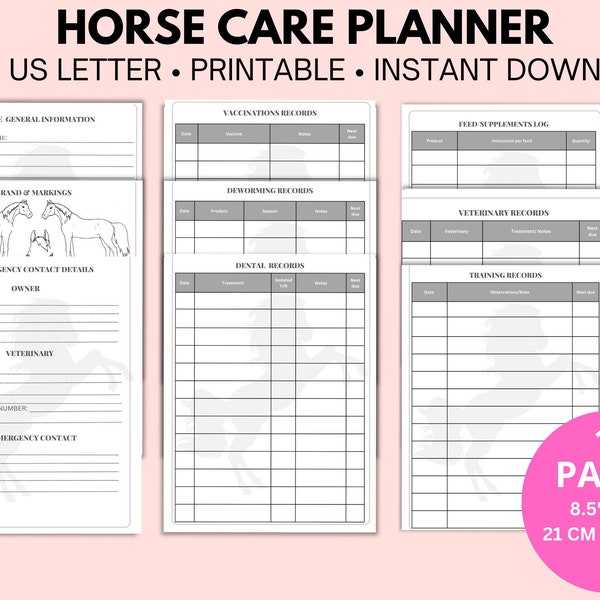 Vet Record Tracker - Etsy