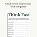 Book Review Dice Game Printable, Literary Club, Writing Group, Book ...