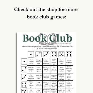 Book Club Think Fast Printable Game, Writing Group, Book Theme Party ...