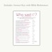 Who Said It? Women of the Bible Game, Printable Bible Verse Trivia for ...