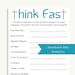 Bible Think Fast Printable Game, Bible Study, Youth Group, Kids Sunday ...