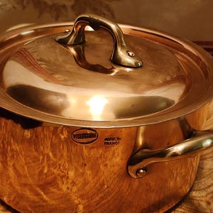 Villedieu French Copper Mini-cocotte Dutch Oven 16cm-6.25 Inch Diameter ...