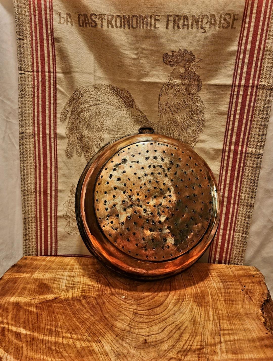 Large Copper Sieve Copper Sifting Pan With 33cm-13 Inch Diameter Copper ...