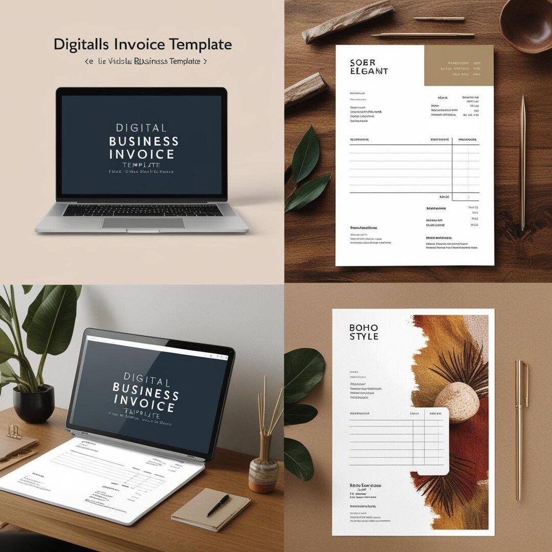 Automatic Invoice Template Self-employed Invoice Modern Simple Customer ...