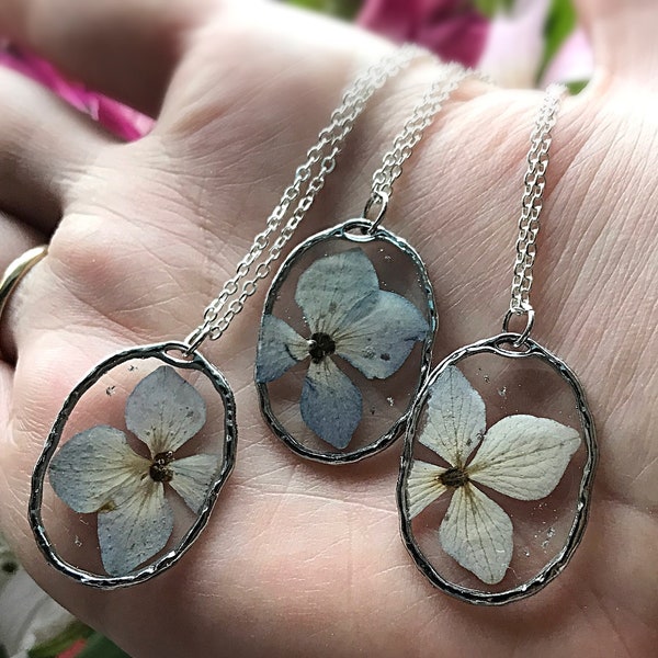 Hydrangea Necklace - Etsy