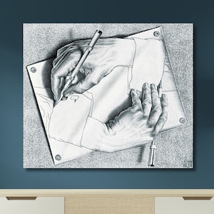 escher two hands drawing