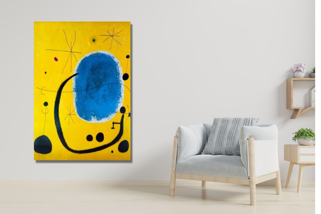 Joan Miro Exhibition Poster, Surrealism Canvas Print - Etsy