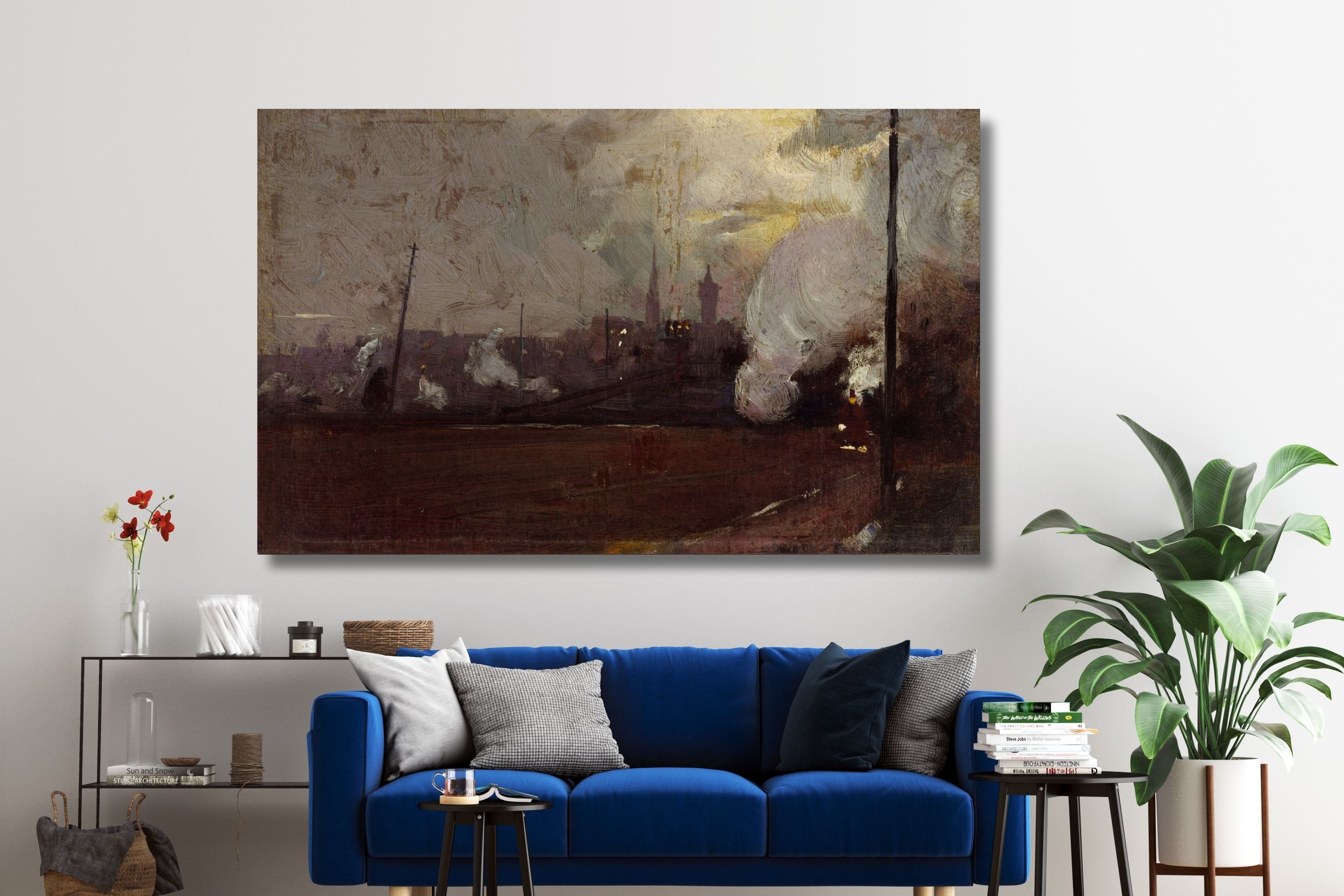 Tom Roberts, Evening Train to Hawthorn, 1889 Gift Wrapped,art Print ...