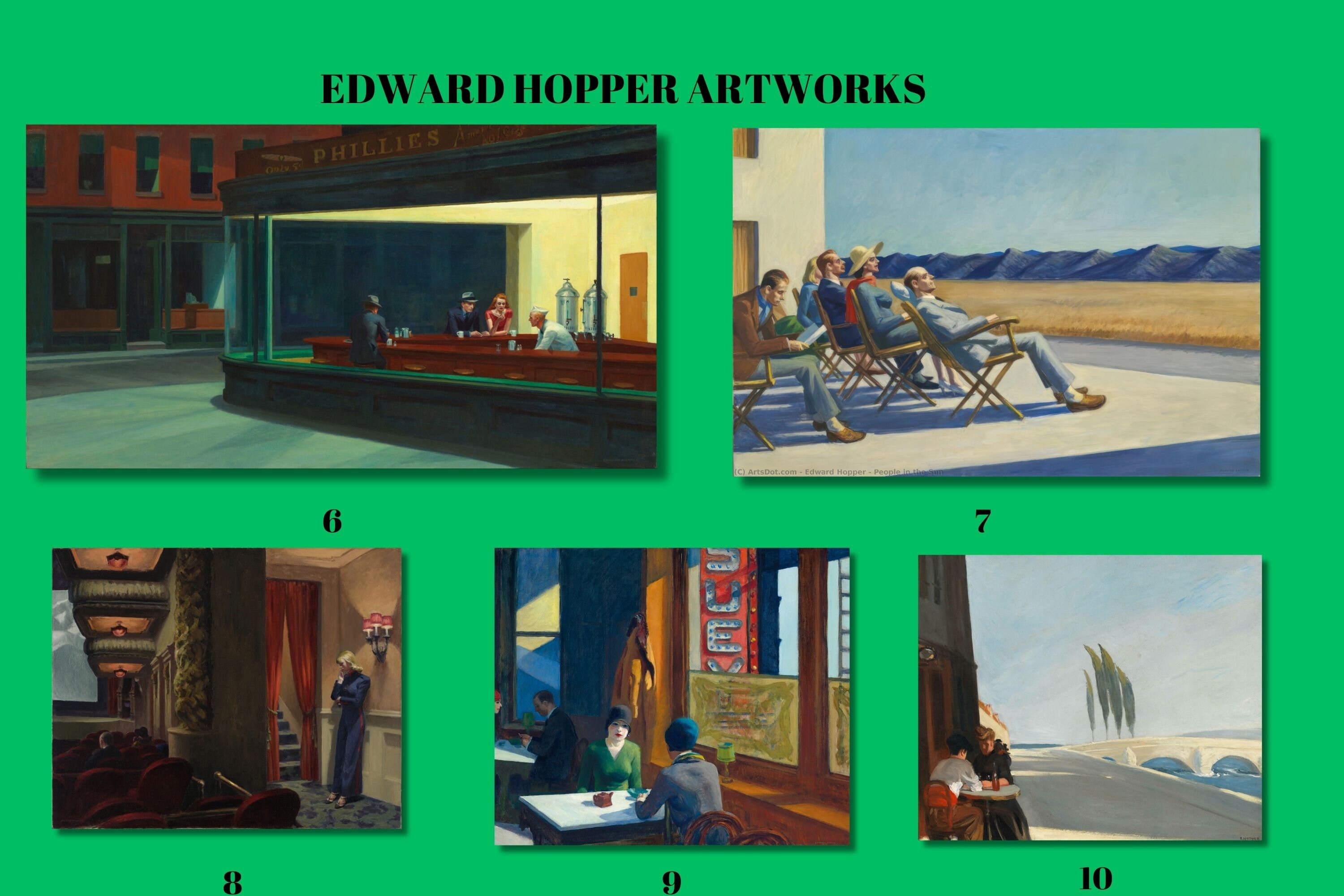 Set of 3 Edward Hopper Canvas Wall Art Print,custom Edward Hopper ...